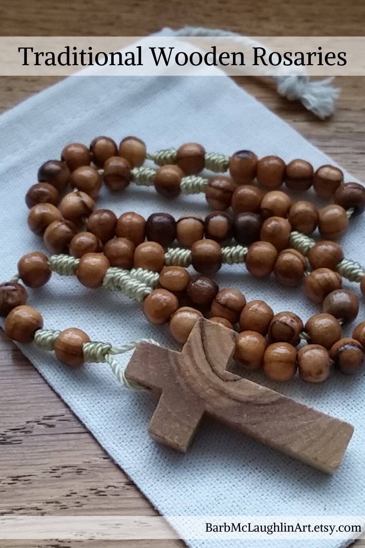 Traditional Wooden Rosary – Barbara G. McLaughlin